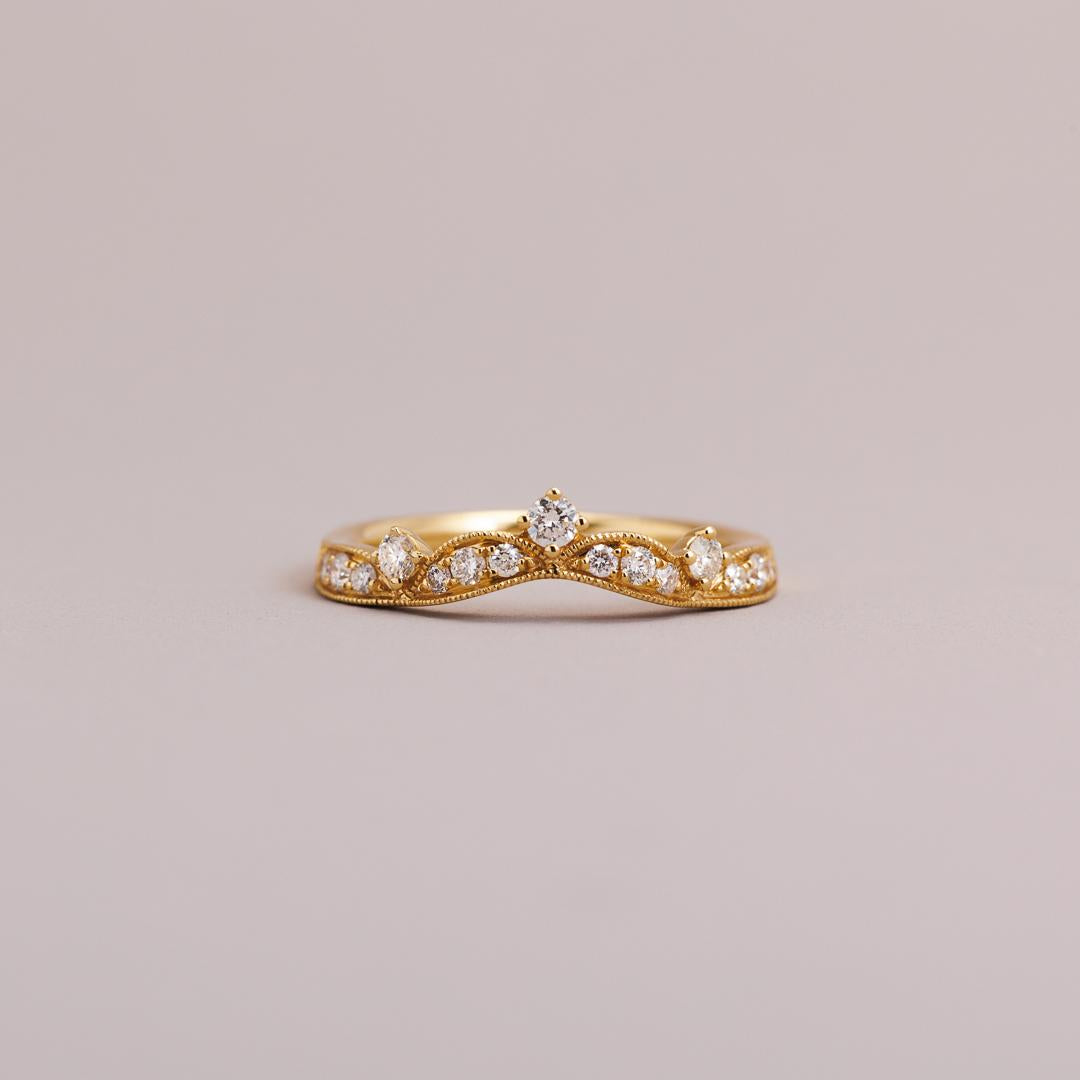 LD Diamond Princess band wedding ring