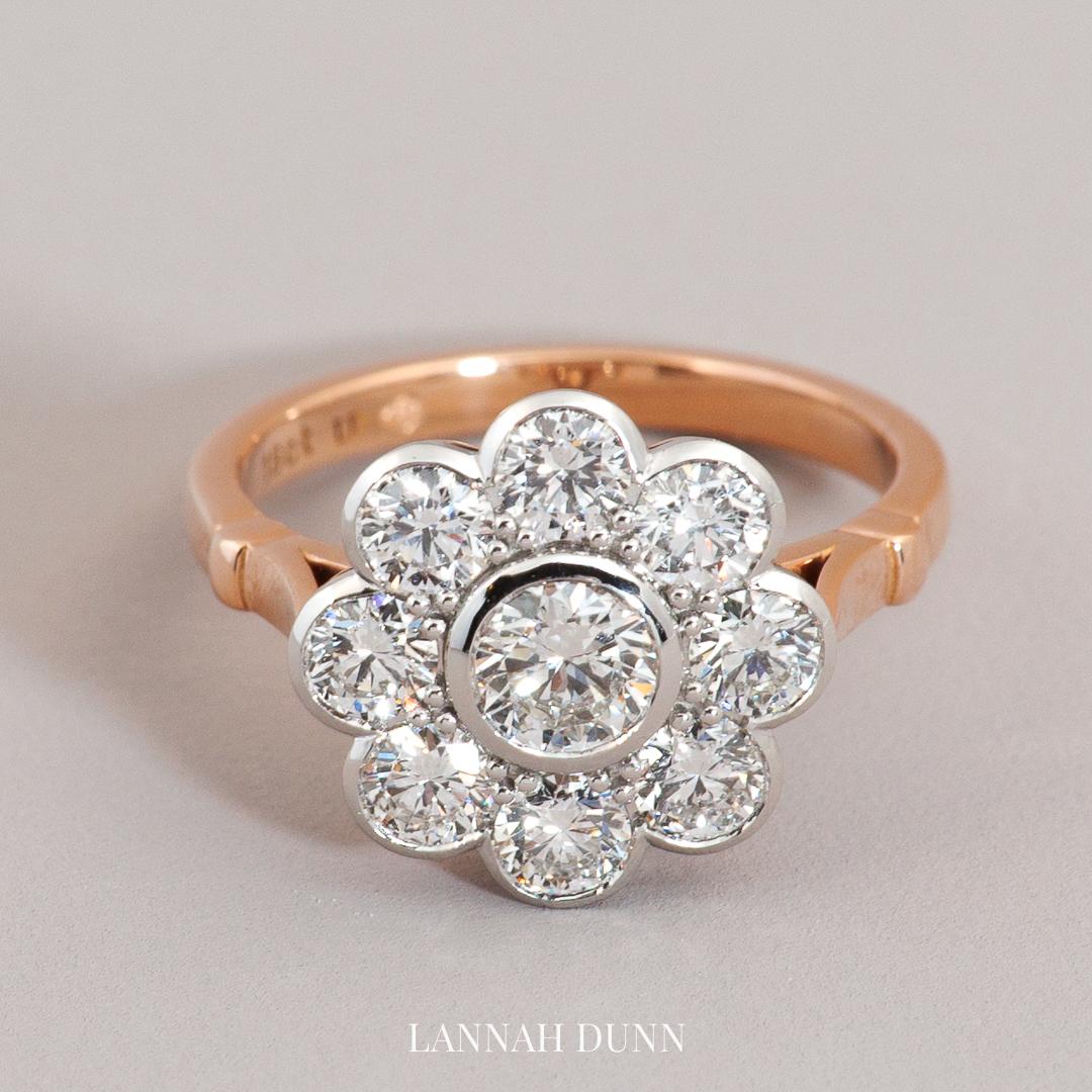 The LD Daisy Dream, rose gold & platinum
